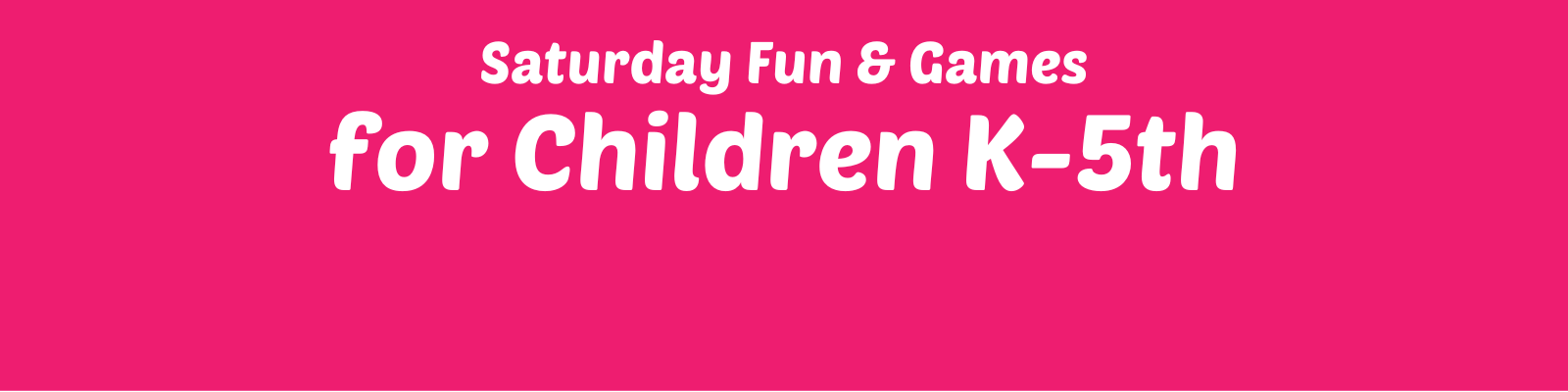 Saturday Fun & Games Sign-up – Christ Church Lutheran, ELCA